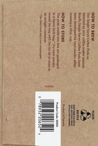 Boyd's Coffee French No. 6 Coffee –Ground Dark Roast– Blended from 100% Arabica – Rich & Full-Flavored – Single Cup - Pack of 12.