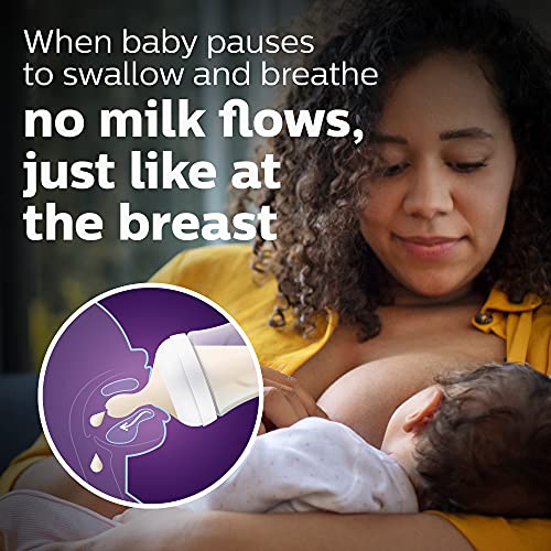 Philips AVENT Natural Response Baby Bottle Nipples Flow 1, 4pk, SCY961/04