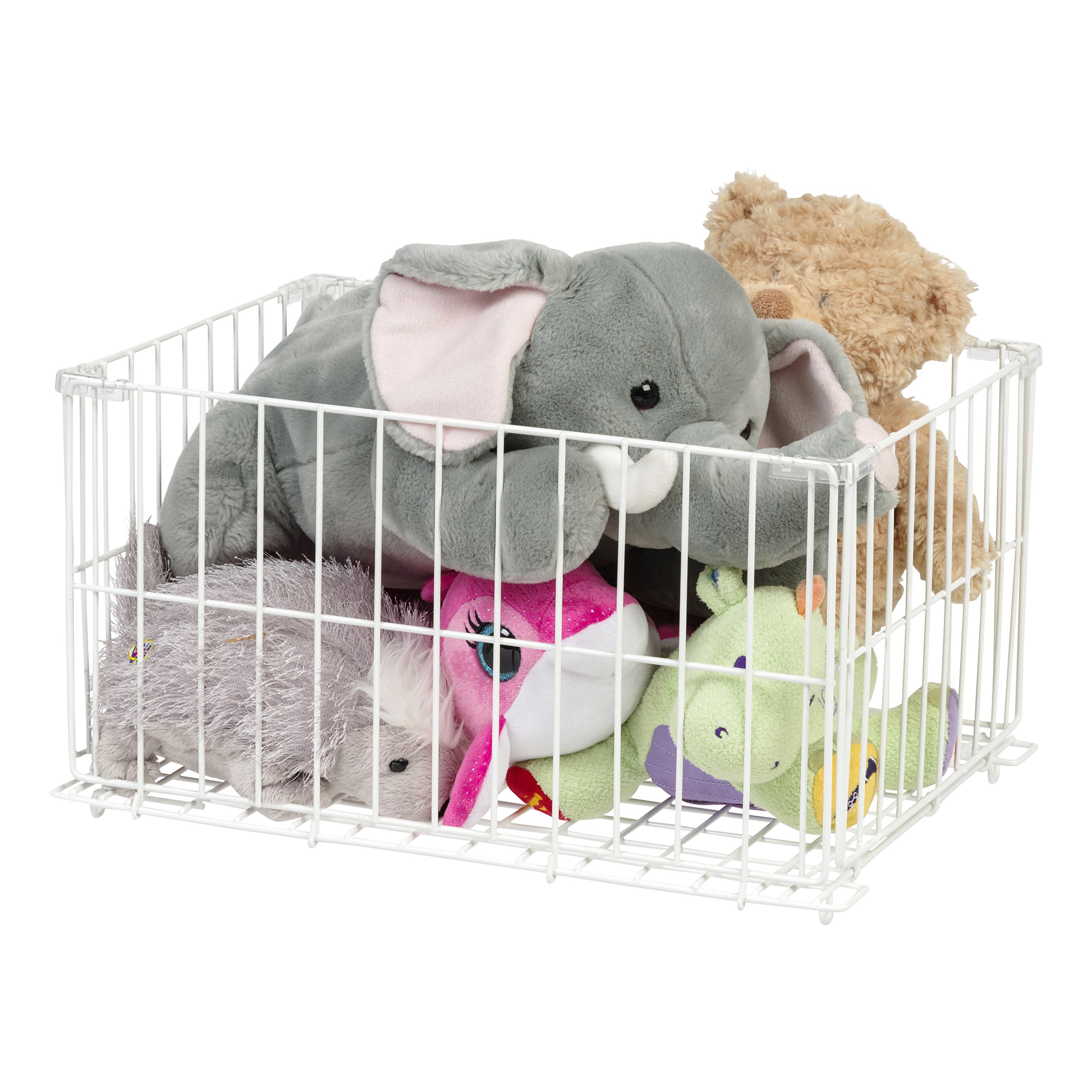 IRIS USA WCO-M Modular Wire Stacking Storage Container, Medium
