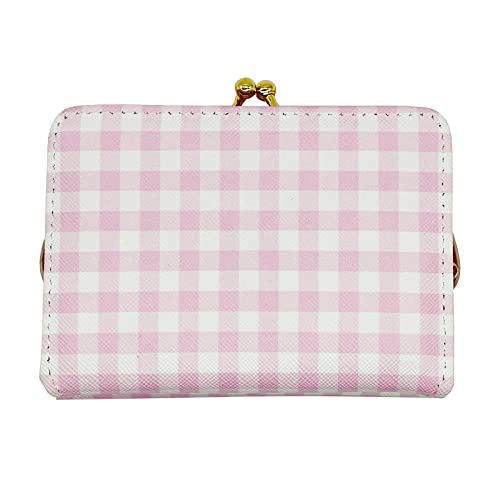 Huositi Backpack Fashion Cartoon Character Wallet Womens Leather Tri-Fold Wallet (Pink)