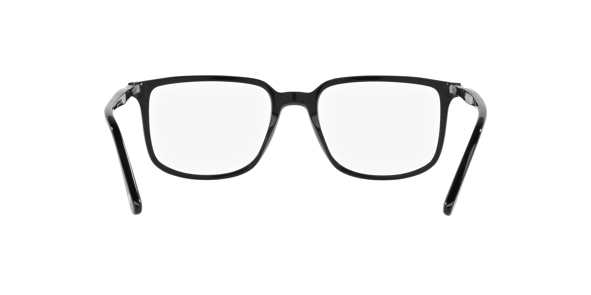 Persol Men's PO3275V Rectangular Prescription Eyewear Frames, Black/Demo Lens, 52 mm
