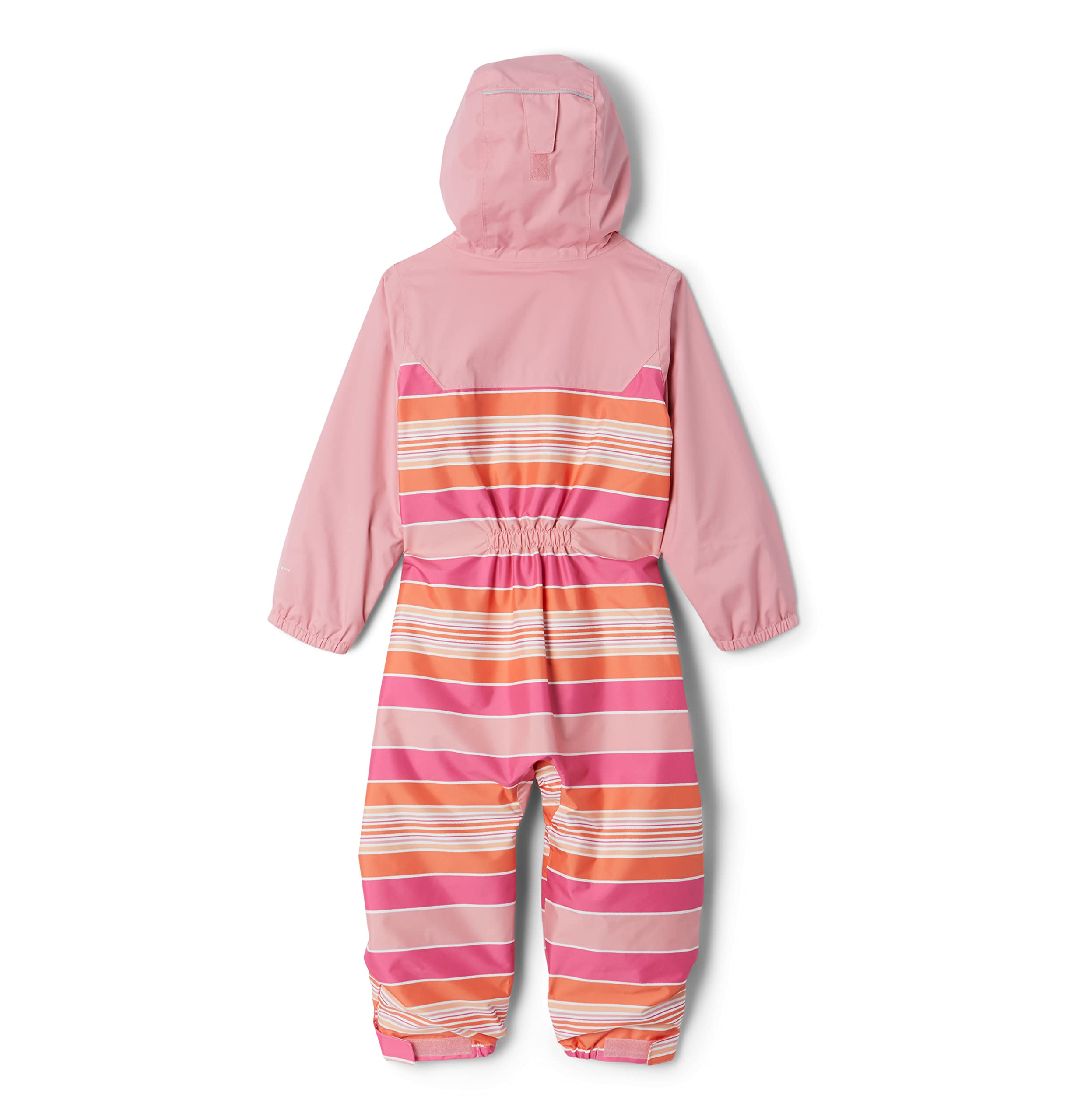 Columbia Baby Critter Jitters II Rain Suit, Wild Geranium Danby Stripe/Pink Orchid, 12/18