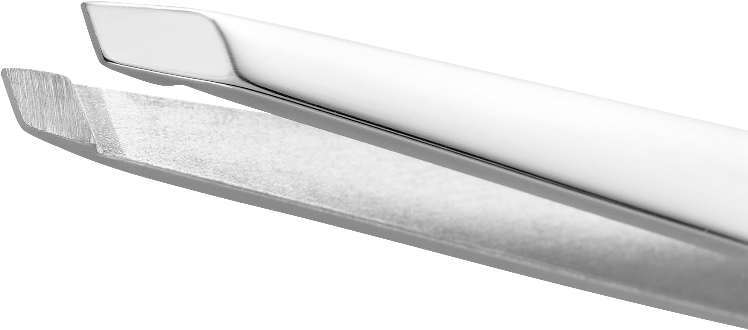 ZWILLING slanted tweezers for precise eyebrow hair removal, stainless steel polished, 90 mm