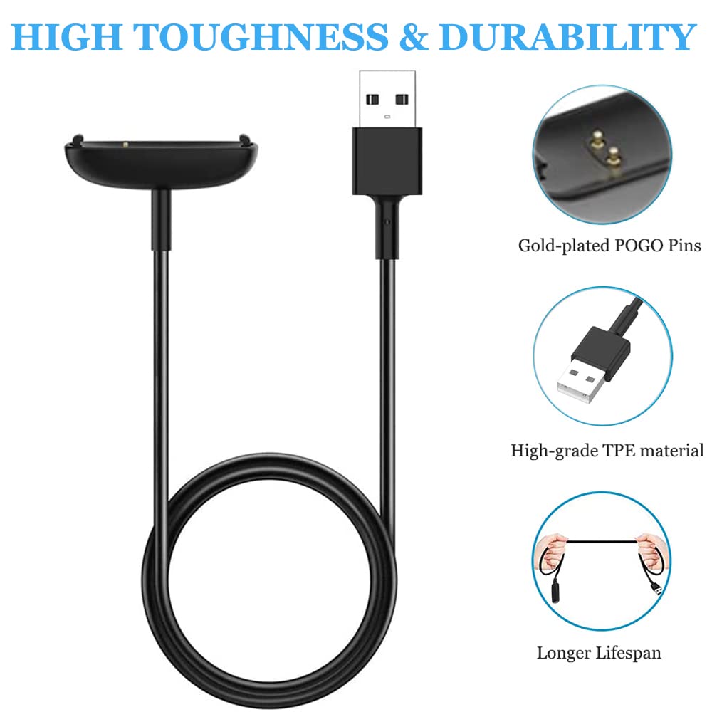 Charger Cable for Fitbit Inspire 2 & ACE 3, Replacement USB Charging Dock Station Cradle for Inspire 2 Health & Fitness Tracker 100cm / 3.3ft (1)