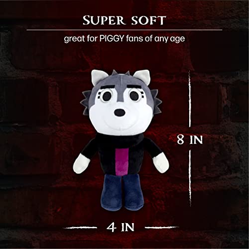 PIGGY Willow Plush Toy Stuffed Animal, Series 1 Piggy Collectible, Willow, 8"
