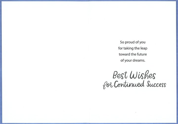 Designer Greetings Earning Your Associate Degree: Cap and Rolled Diploma Photo on Blue Graduation Congratulations Card