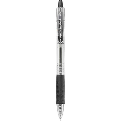 PILOT EasyTouch Refillable & Retractable Ballpoint Pens, Medium Point, Black, Red, Blue Inks, 18-Pack (35555)