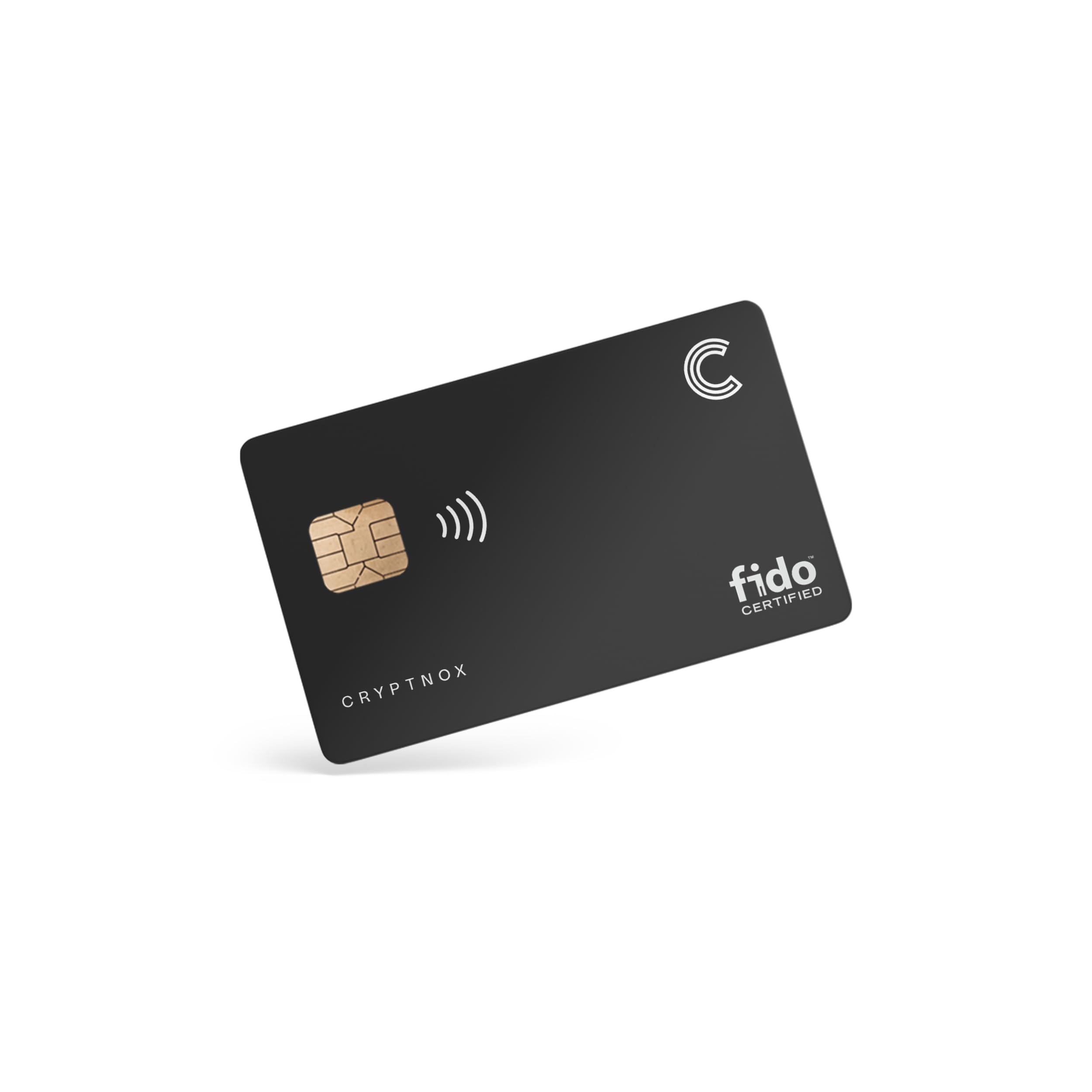 Cryptnox FIDO2 Security Key - Passwordless & 2FA Authentication - Compatible Microsoft, Apple, Google & More - Mifare Desfire - Convenient Card Format - NFC & Contact