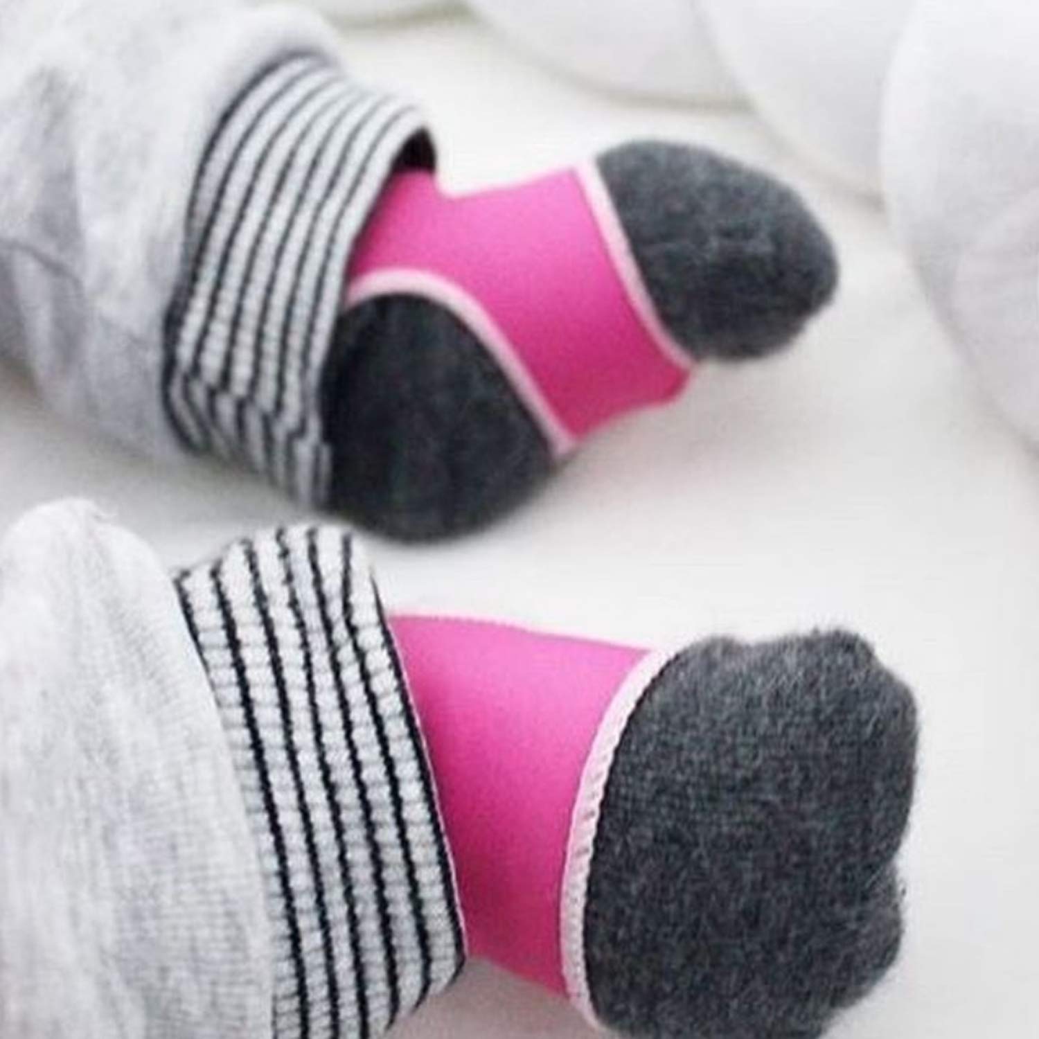 Sock Ons Clever Little Things That Keep Baby Socks On, Baby Pink, 0-6 Months