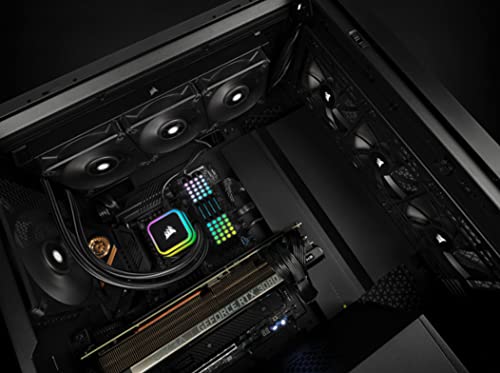 Corsair AF140 Elite, High-Performance 140mm PWM Fluid Dynamic Bearing Fan with AirGuide Technology (Low-Noise, Zero RPM Mode Support) Single Pack - Black