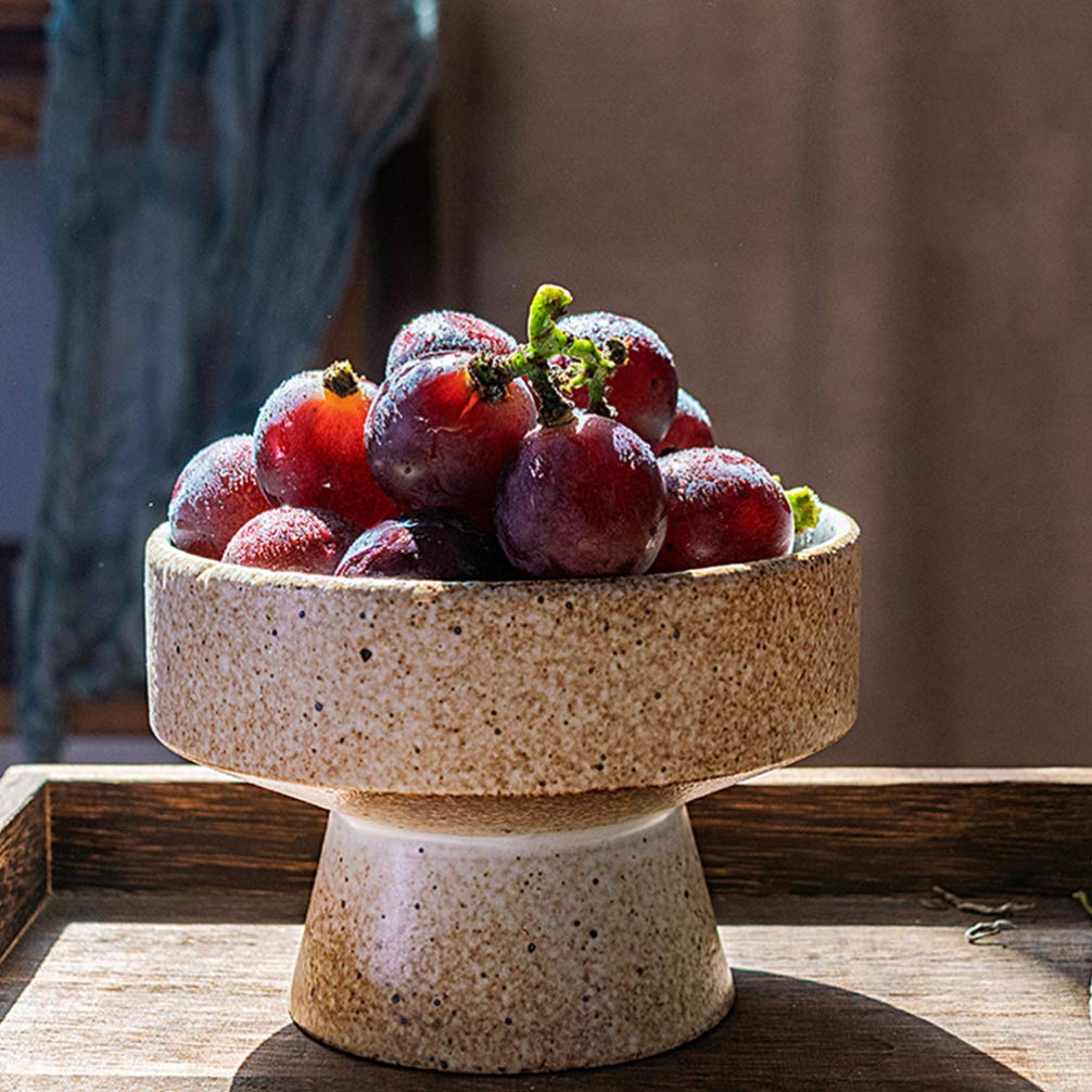 Cabilock 1pc Fruit Tray Cake Serving Stand Centerpiece Bowl Salad Fruit Bowl Cake Serving Platter Chip Bowl Cupcake Display Stand Storage Tray for Snack Fruit Ceramics Porcelain Plate Candy