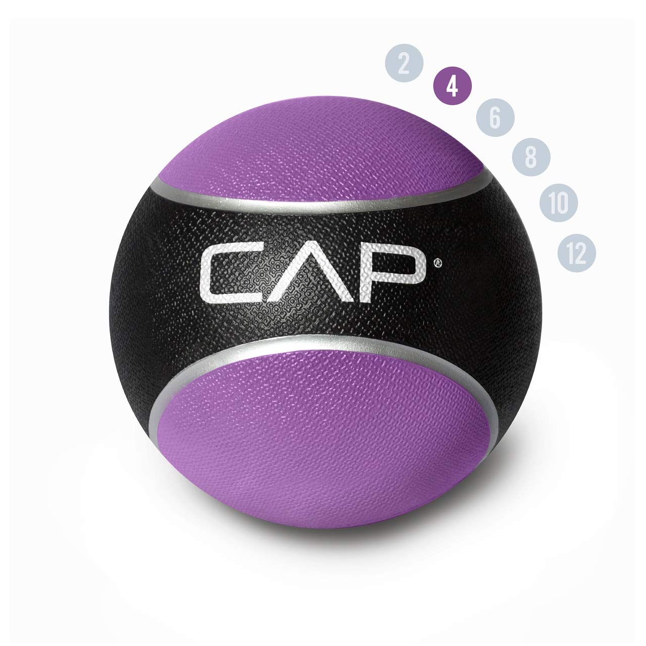 CAP Barbell Medicine & Exercise Ball - Durable Rubber & Consistent Weight Distribution; Comfort Textured Grip for Strength, Balance & Core Training, Multiple Choices Available