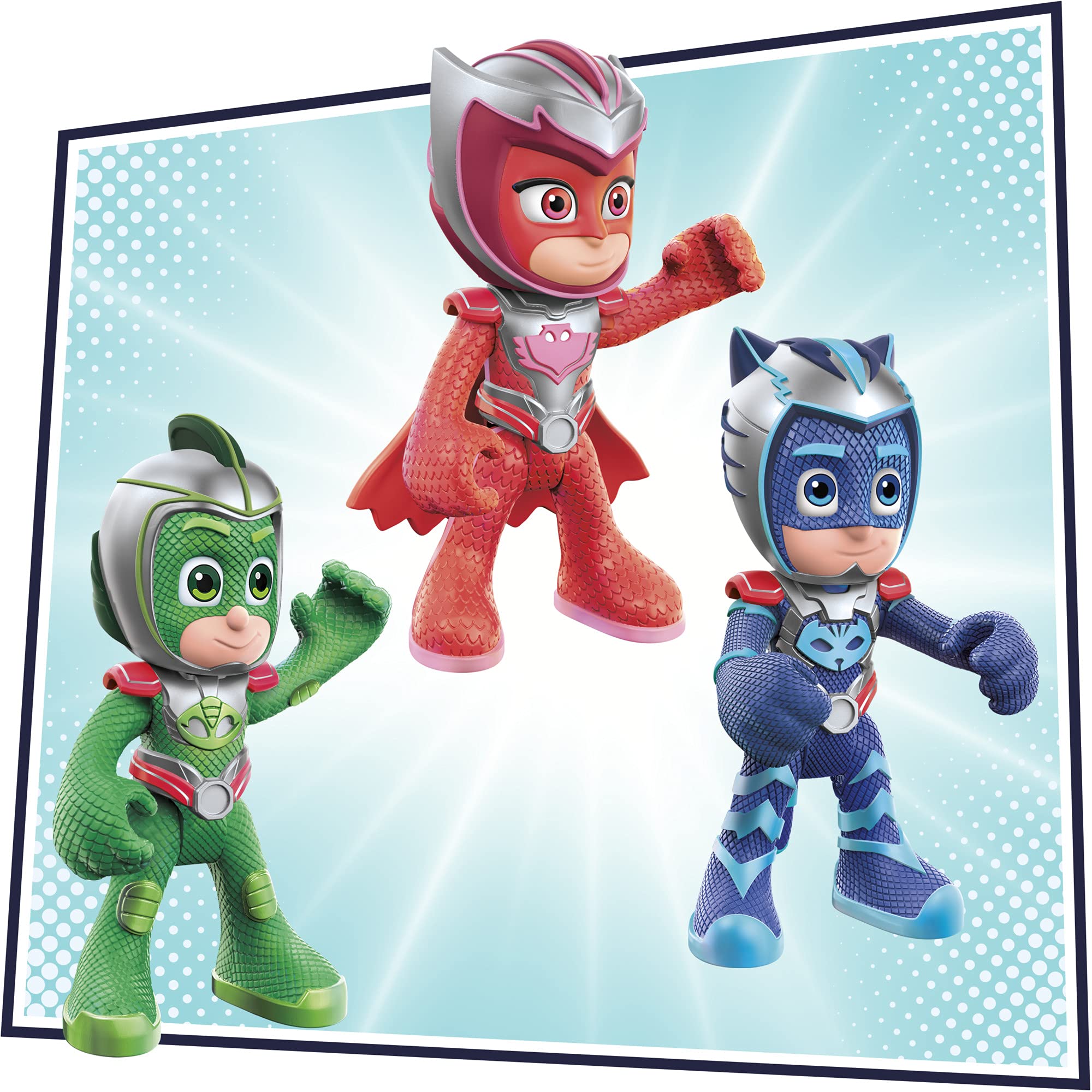 PJ Masks Flight Time Mission Action Figure Set, Preschool Toy for Kids Ages 3 and Up, Includes 4 Action Figures and 1 Accessory