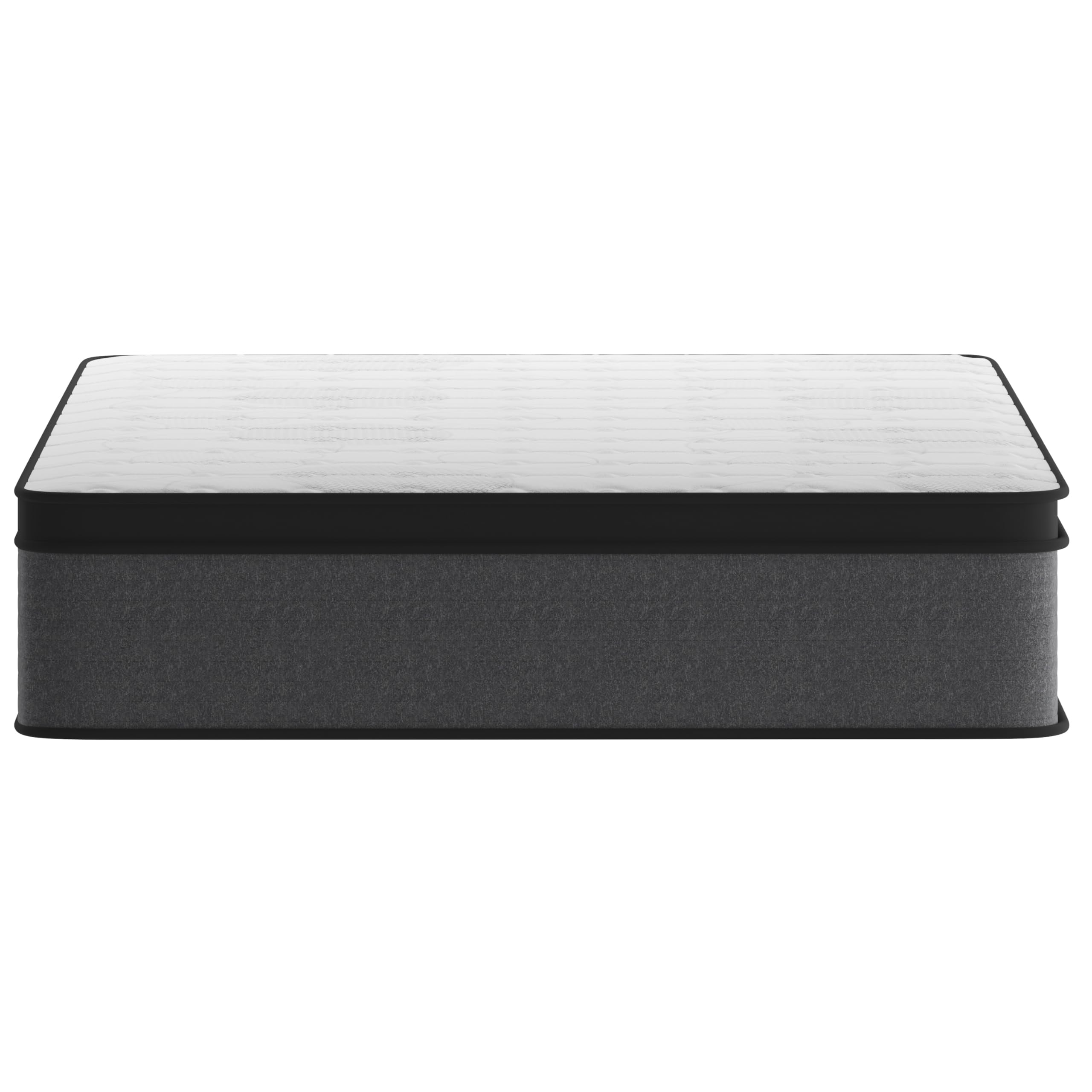 Merrick Lane Lofton 13" Euro Top Hybrid Mattress - Full Size - Individually Wrapped Pocket Springs - Certi-PUR US Certified Foam - Ships Compressed in a Box