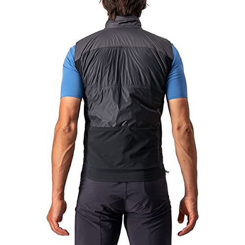 Castelli Unlimited Puffy Vest - Men's Dark Gray/Black/Silver Gray, L