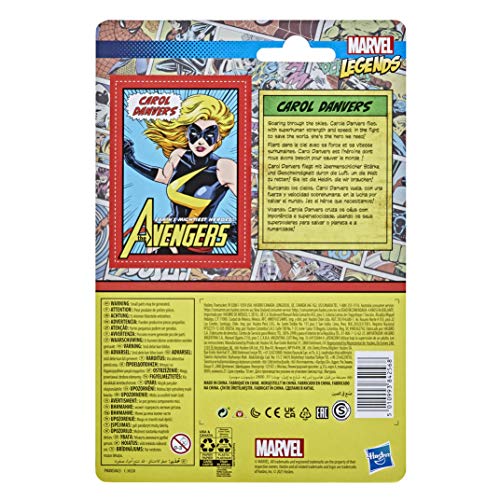 Marvel Hasbro Legends Series 3.75-inch Retro 375 Collection Carol Danvers Action Figure Toy