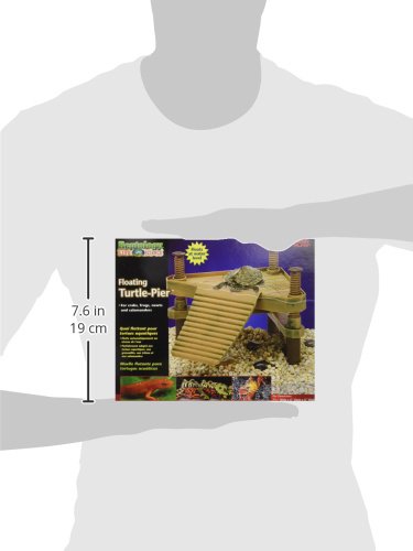 Penn-Plax Reptology Floating Turtle Pier and Basking Platform – Decorative, Functional, and Naturally Inspired – Small Size (Model Number: REP602)