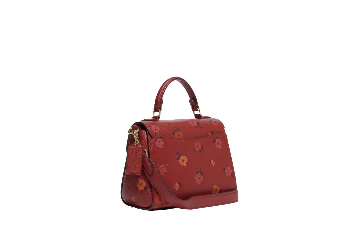 COACH Morgan Top Handle Satchel Crossbody (IM/Red Apple Multi)