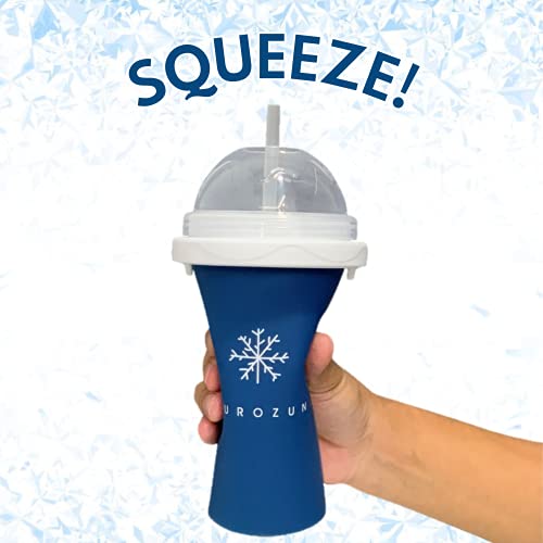 Furozun Slushy Maker Cup - Frozen Magic Insta Slushie and Shake Maker - Freezing Smoothie and Iced Slurpee - Squeeze Reuse and Portable - Perfect Summer Chill Gift Kids