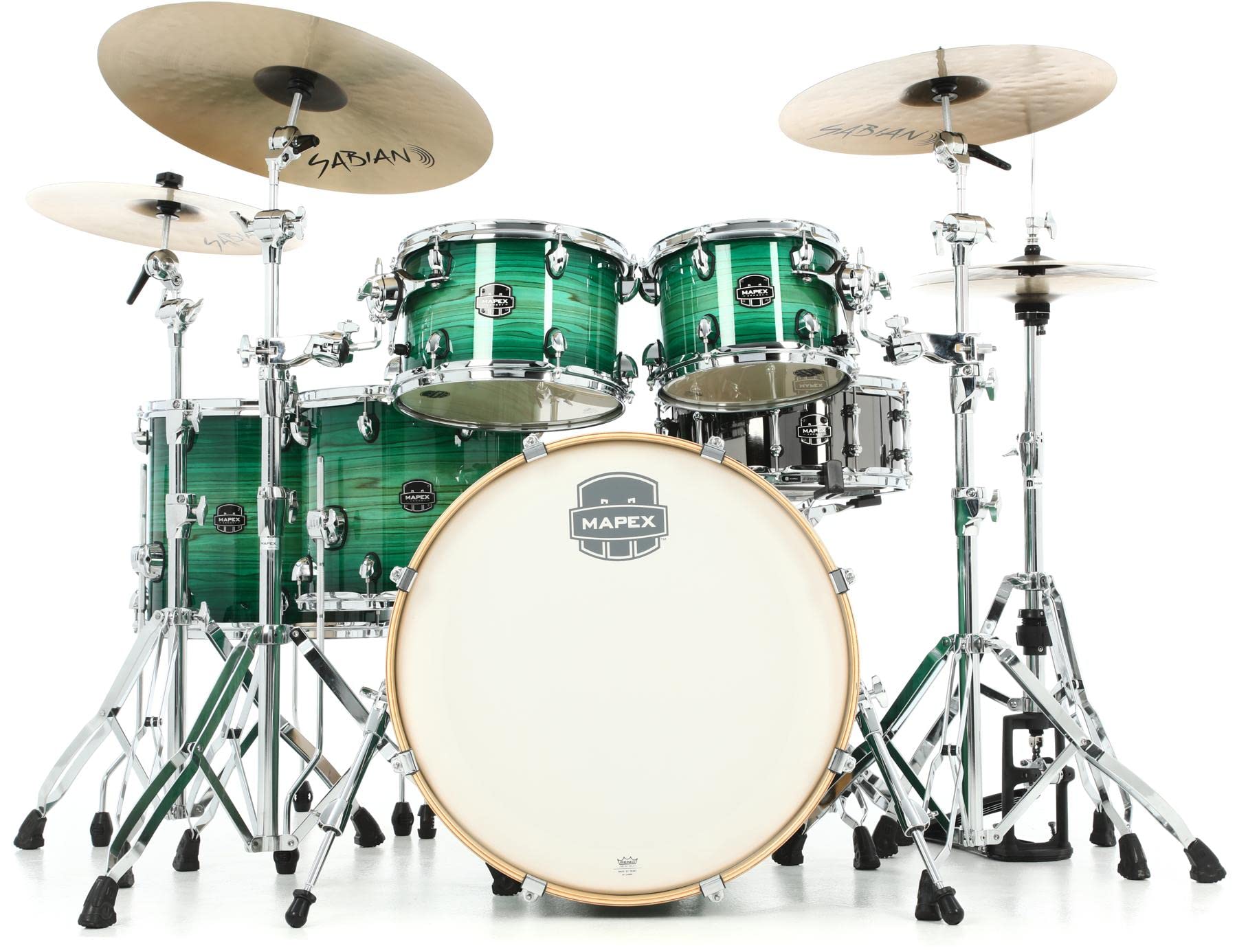 Mapex Armory 6-Piece Studioease Fast Tom Shell Pack - Emerald Burst