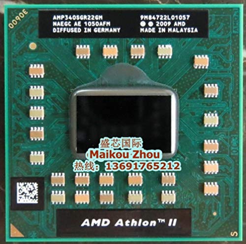 Laptop CPU Processor AMD Athlon II Dual-Core P340 P 340 p340 Mobile (1M Cache 2.2 GHz) AMP340SGR22GM Socket S1/S1g CPU