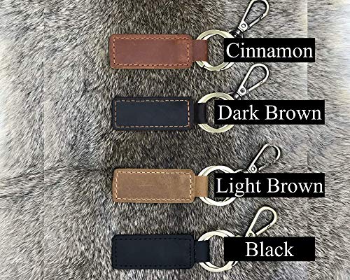 PERSONALIZED Leather KEYCHAIN, Coordinates Key Chain, 3rd Anniversary, Gift for Birthday, Keyfob, Best Gift