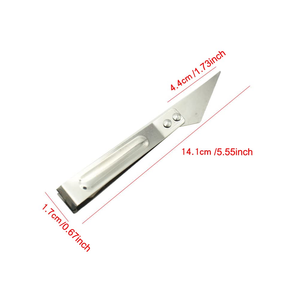 TorSor 5 Pack 2in1 Fish Bone Tweezers Chicken Meat Feather Remover Puller Seafood Tool Poultry Scissors Knife Intestine Cutter Kitchen Slant Pliers Debone Salmon Catfish Bass Hair Plucker Clip
