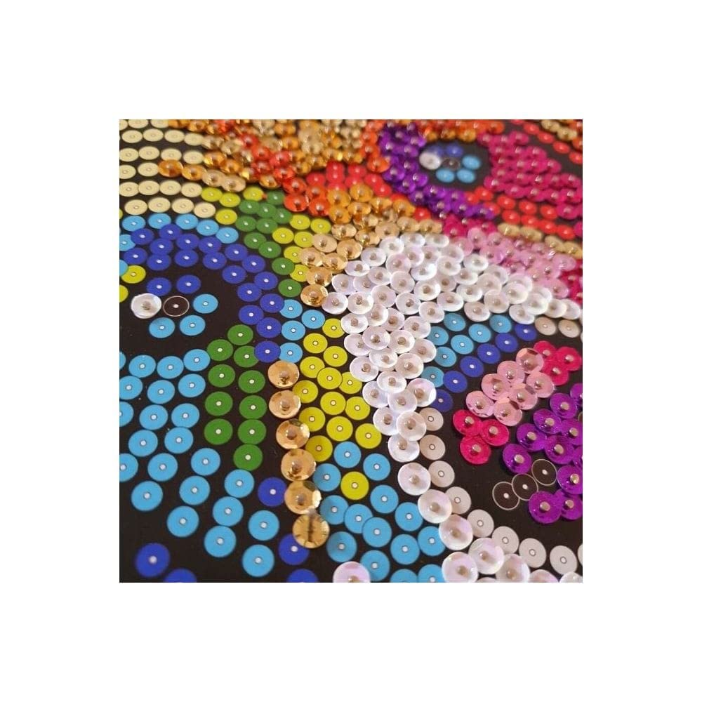 Sequin Art 2103 Harlequin Hound Labrador Retriever Craft Kit from the Purple Range 25 x 34cm