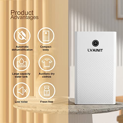Dehumidifiers, 35 oz Dehumidifier for Home, 280 sq. ft Small Dehumidifiers for Basement, Bedroom, Bathroom, Indoor, Closet, RV, Quiet with Auto Shut Off