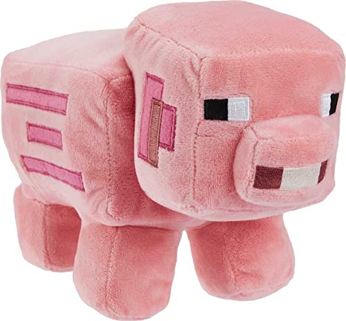 Mattel Minecraft Basic Plush Character Soft Dolls, Video Game-Inspired Collectible Toy Gifts for Kids & Fans Ages 3 Years Old & Up