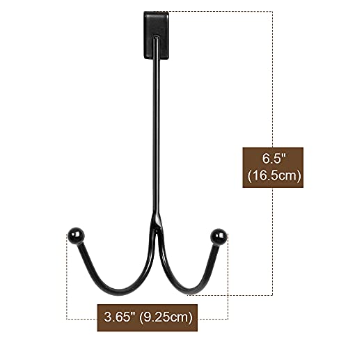 Over The Door Hooks β 4pc Set, Durable Twin Hooks Organizer for for Entryway, Hallway, Living Room, Bath Room and Kitchen - Make tidying up Quick and Easy (4 Pieces, White)