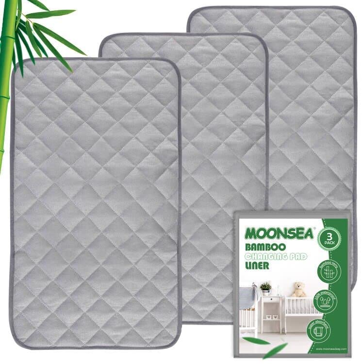 Changing Pad Cover for Boys Girls 2 Pack, Lovely Print Soft Unisex Diaper Change Table Sheets and Diaper Changing Pad Liner Non-Slip
