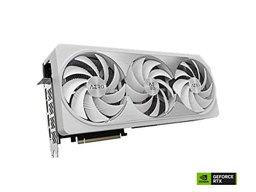 Gigabyte GV-N4090AERO OC-24GD GeForce RTX 4090 AERO OC 24G Graphics Card, 3X WINDFORCE Fans, 24GB 384-bit GDDR6X, Video Card