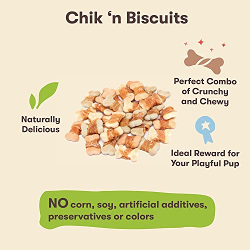 Pet 'n Shape Chik 'n Wrapped Biscuits β Jerky Dog Treats - 1 Pound