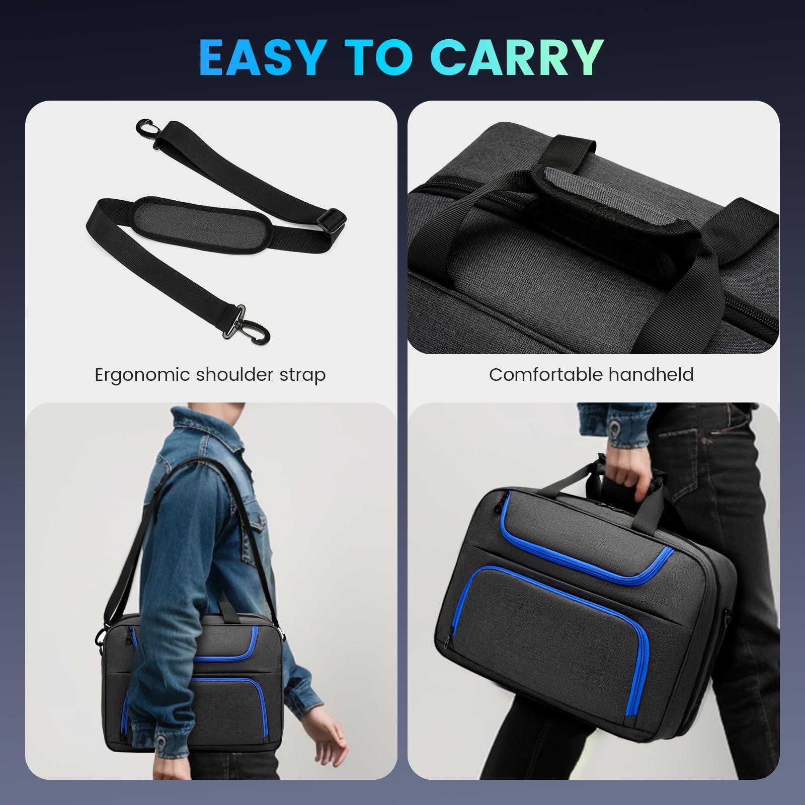 AULYAH Carrying Case Traveling Travel Bag for Playstation 5 Controller Console Accessories PS5