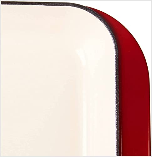 Cuisinart CI1136-24CR Chef's Classic Enameled Cast Iron 14-Inch Roasting/Lasagna Pan, Cardinal Red