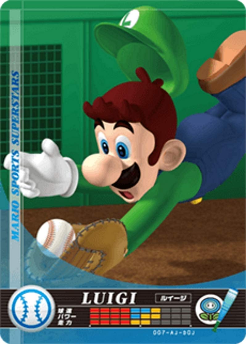 Nintendo Mario Sports Superstars Amiibo Card Baseball Luigi for Nintendo Switch, Wii U, and 3DS
