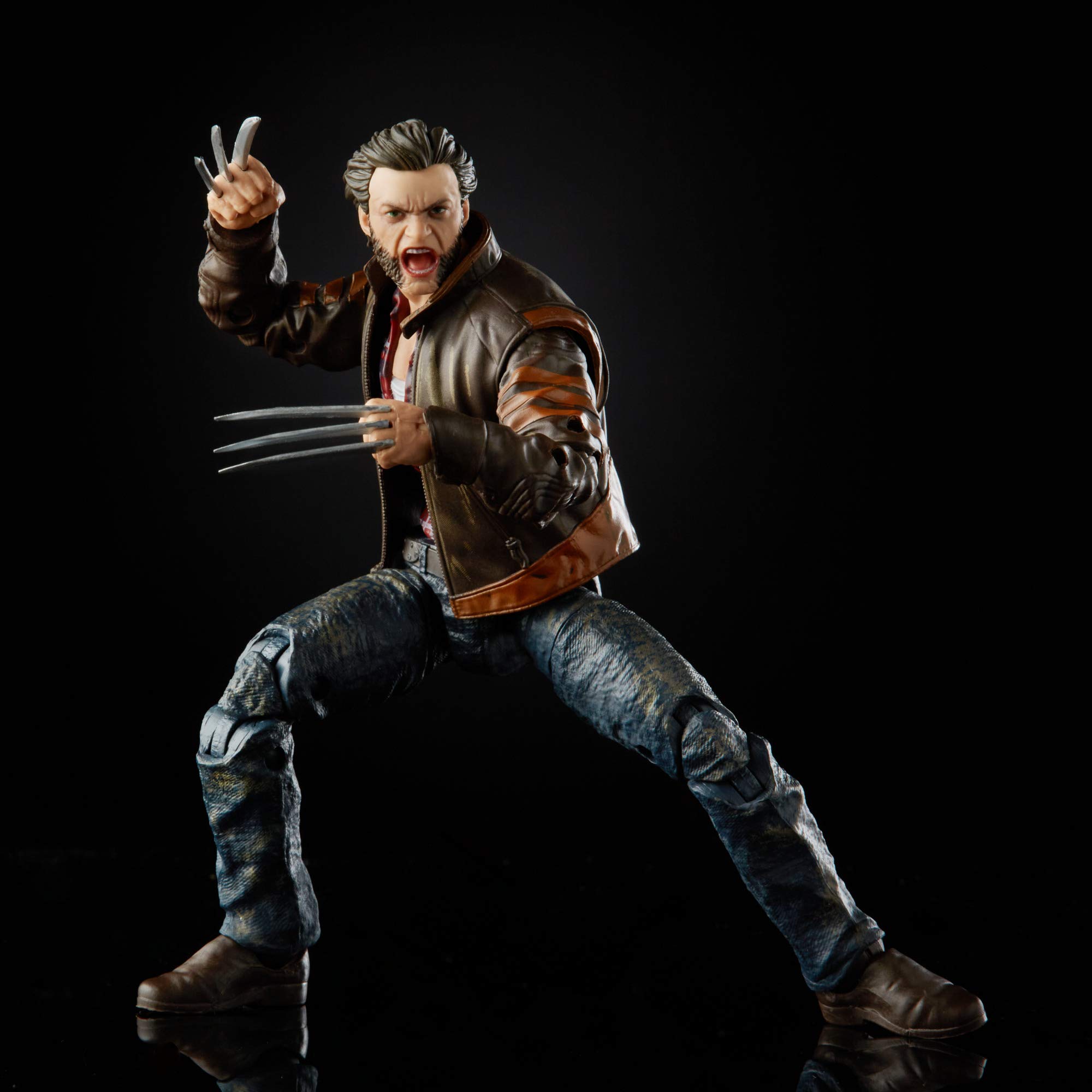Marvel Hasbro Legends Series X-Men Wolverine 6-inch Collectible Action Figure Toy, Includes 3 Accessories, Ages 14 and Up, Brown