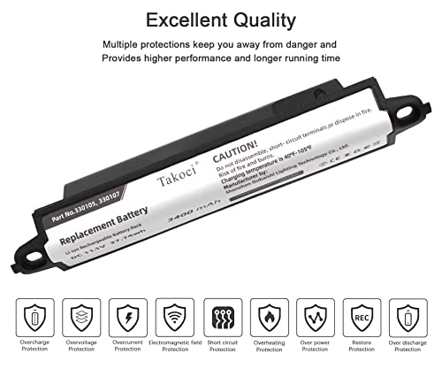 Gikysuiz 3400mAh Replacement Battery for Bose Soundlink Soundlink 2 Wireless Bluetooth Speaker fits Part Number 330107 359495 330107A