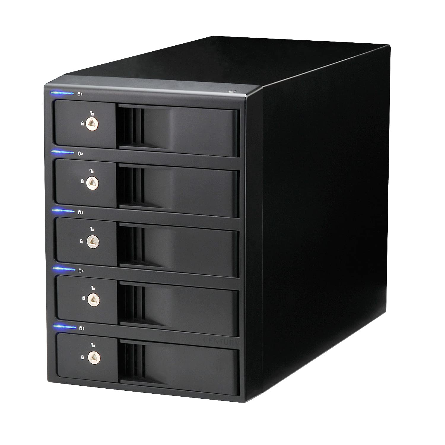 Century USB 3.2 Gen1 & eSATA Connection 3.5" SATA x 5 HDD Case Naked House 5Bay Type-C CRSJ535EU3C_FP