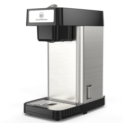SingleĀ ServeĀ CoffeeĀ Maker,Ā StainlessĀ SteelĀ CoffeeĀ PodĀ Brewer,Ā 10ozĀ BrewĀ SizesĀ CoffeeĀ MakerĀ withĀ Auto Off,Ā RapidĀ CoffeeĀ PotĀ withĀ K-CupĀ PodsĀ &Ā CoffeeĀ Capsule, Coffee Machine with One-Button Operation