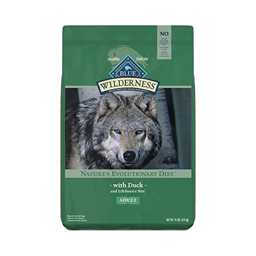 Blue Buffalo Wilderness High Protein, Natural Adult Dry Dog Food, Duck 11-lb
