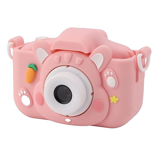 Camera, Birthday Gift Multifunctional Children Camera USB Charging Automatic 2in Screen for Festival (Pink)