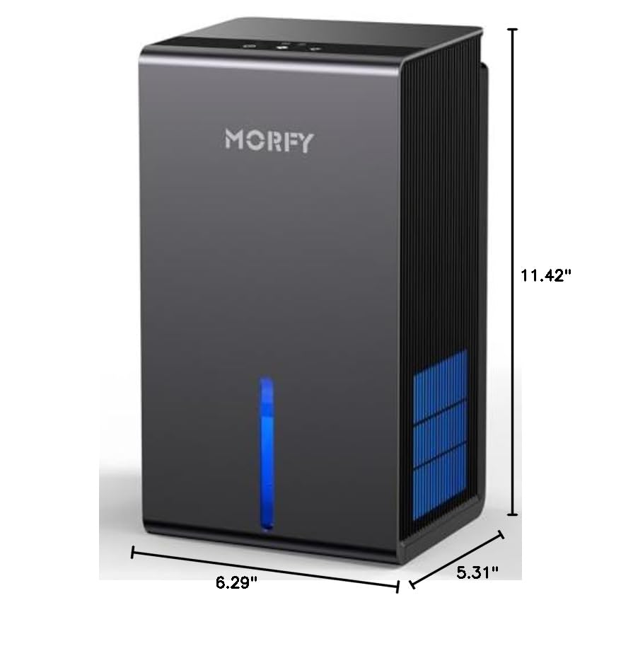 Dehumidifier, 52OZ Small Dehumidifier for Bedroom Bathroom RV with Auto Shut Off, Portable Quiet Dehumidifiers for Room Home Closet