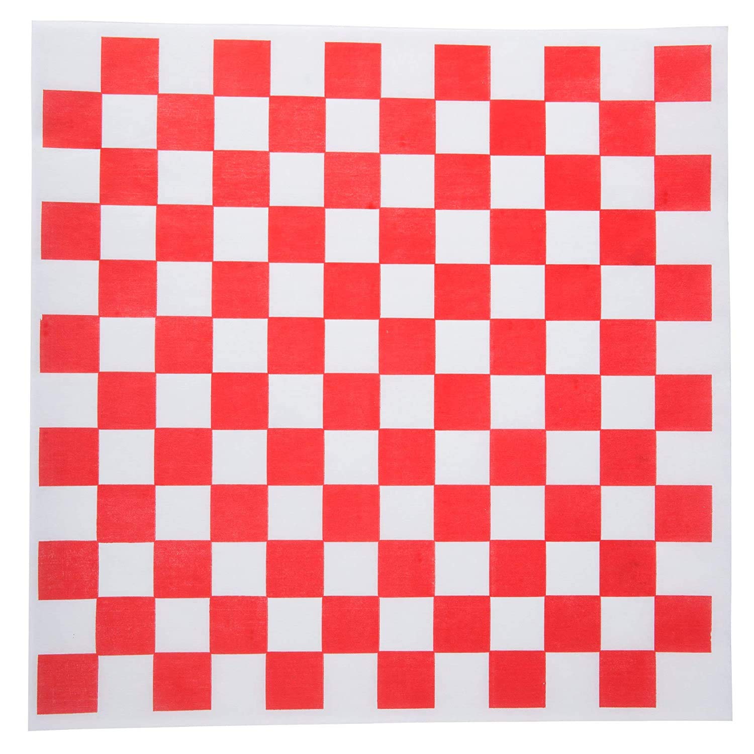 Culiware Deli sandwich Wrap Paper | Food Basket Liners Wax Sheets 12β x 12β - 1000 Pack | Classic Checkered Grease-Resistant Deli Squares (Red and White, 12" X 12")