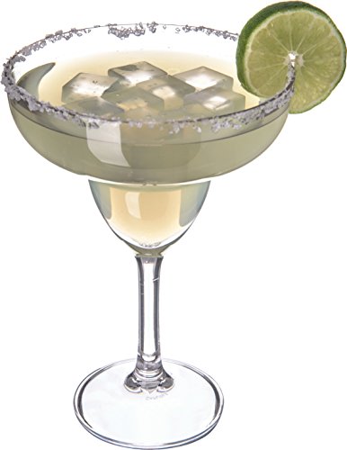 Carlisle FoodService Products Alibi Margarita Glass for Restaurants, Catering, Kitchens, Plastic, 16 Ounces, Clear