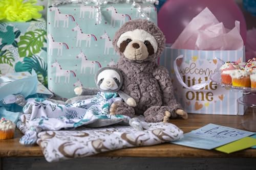 Mary Meyer Grey Putty Stuffed Animal Soft Toy, Sloth, 12-Inches