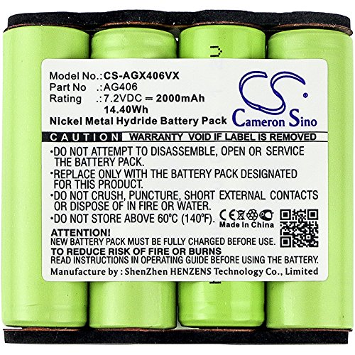 Cameron Sino New Replacement Battery Fit for AEG Electrolux AG406, ZB4106WD(2000mAh / 14.40Wh)