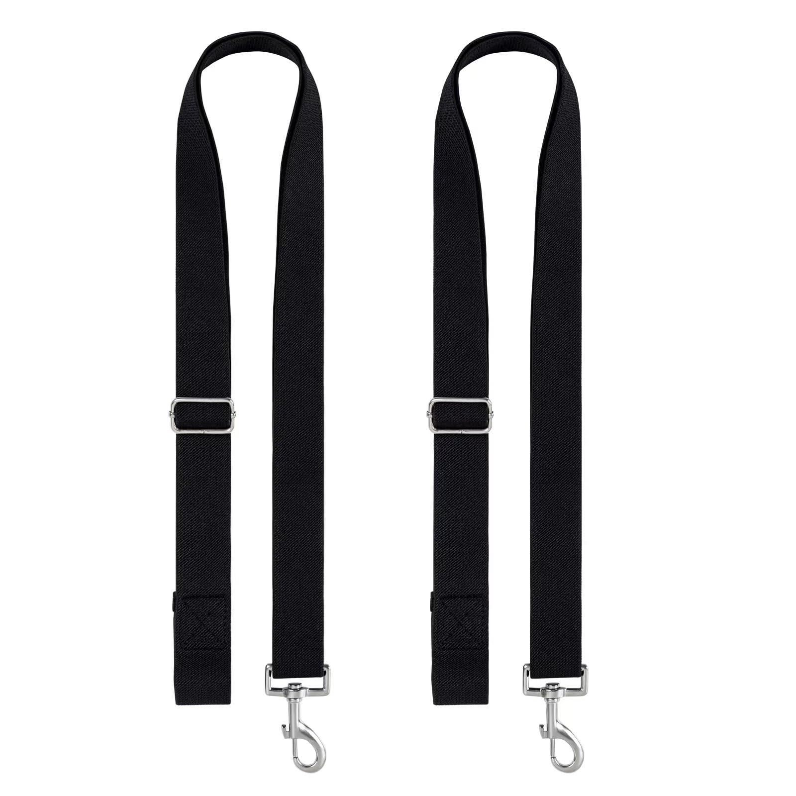 Premium Horse Blanket Sheet Leg Straps, 2 Pcs Adjustable 27.55" to 55" Length, Replacement Stretchy Belly Strap with Single Swivel Snaps