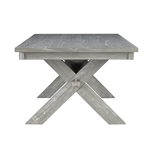 Powell Turino Dining Set, Grey Oak Finish, 6 Chairs